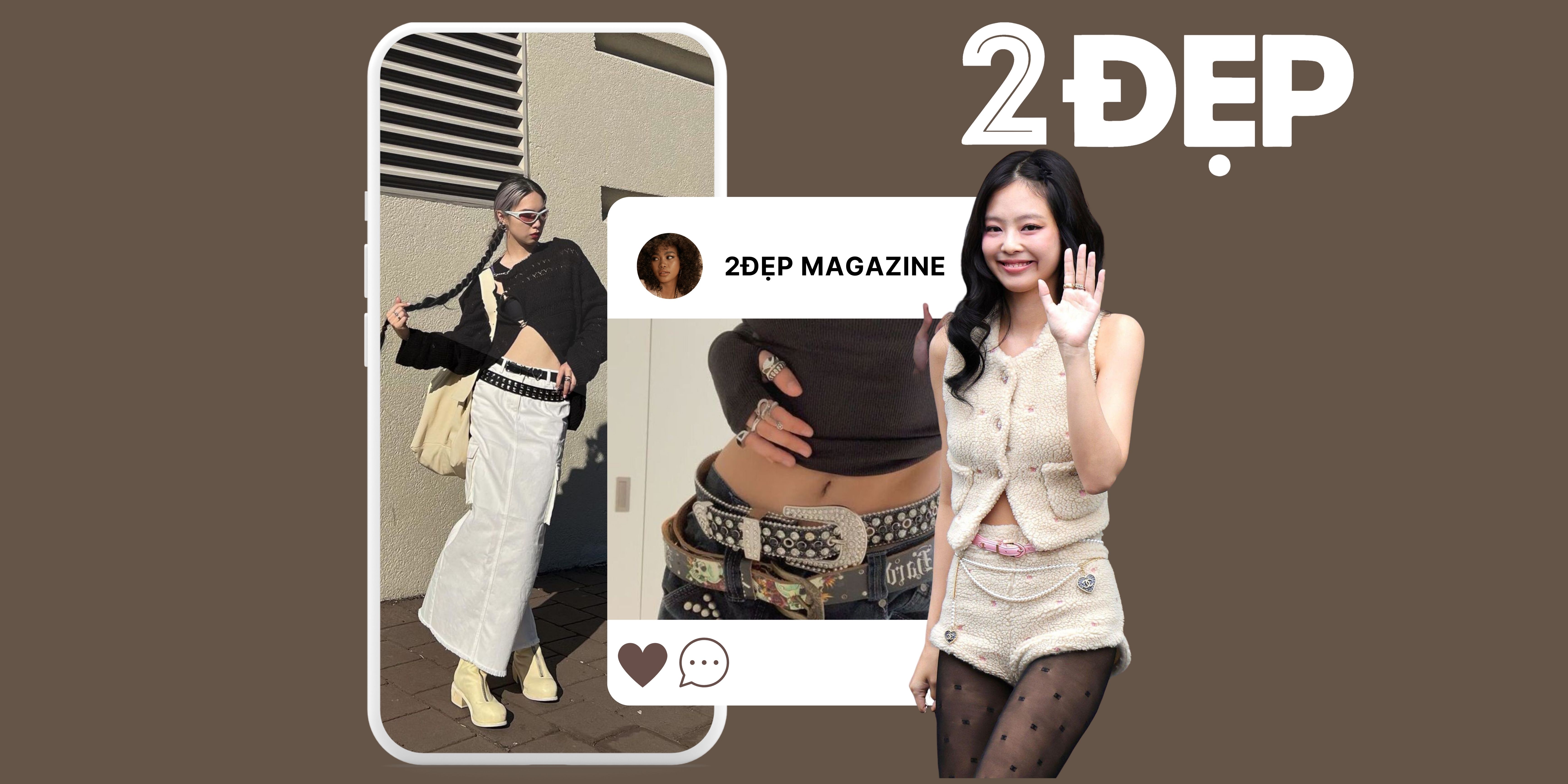 BLACKPINK, Bella Hadid bắt trend thắt lưng đôi cực đỉnh, học hỏi theo có kh