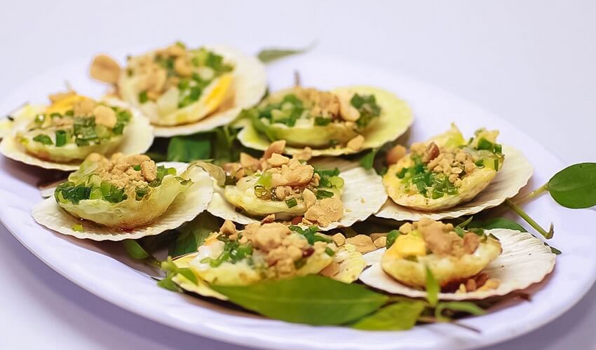 Sò điệp nướng mỡ hành - Hướng dẫn cách làm sò điệp nướng mỡ hành tại nhà